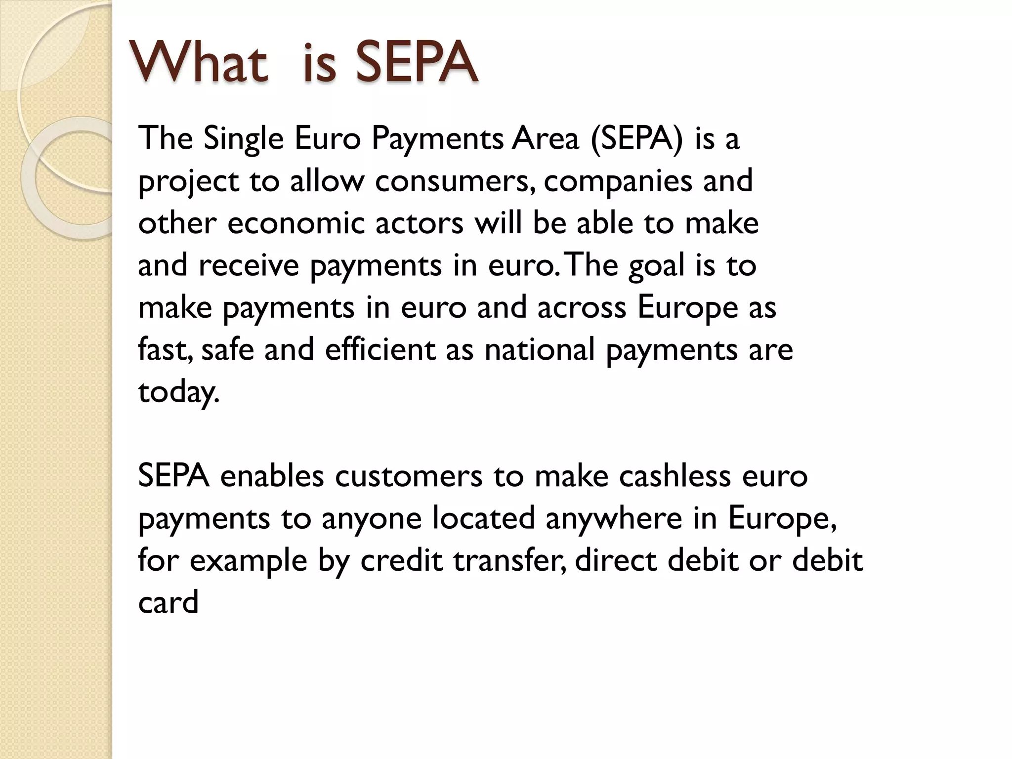 Sepa basics | PPTX