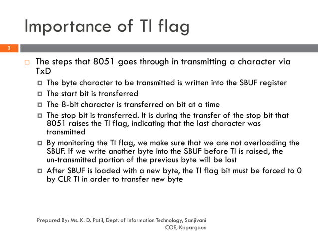 SE PAI Unit 5_Serial Port Programming in 8051 micro controller_Part 3 | PDF