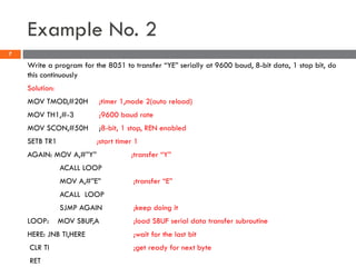 SE PAI Unit 5_Serial Port Programming in 8051 micro controller_Part 3 | PDF