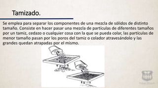 Separacion de mezclas | PPTX