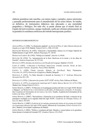 JAVIER ESPINO, ENSEÑANZA DEL LATÍN E HISTORIA DE LAS IDEAS | PDF