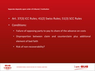 Separate Deposits in International Arbitration | PPT | Law