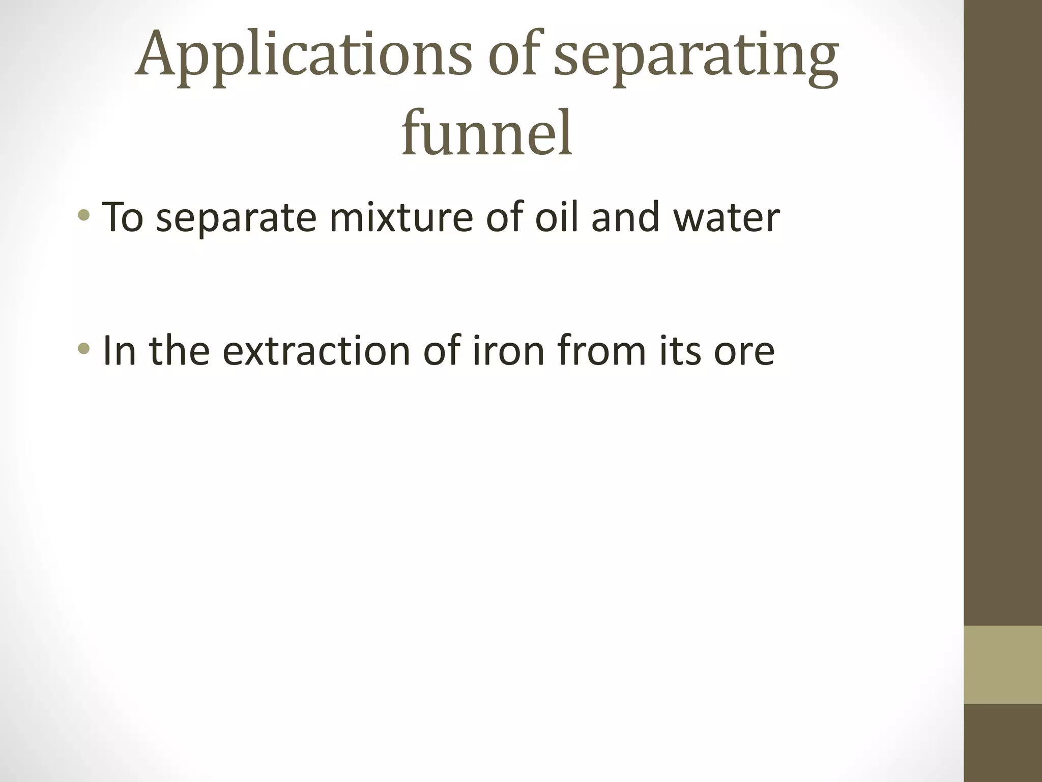 Separating Funnel Ppt
