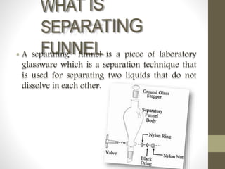 Separatory Funnel Parts