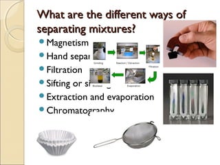 Evaporation Separating Mixtures