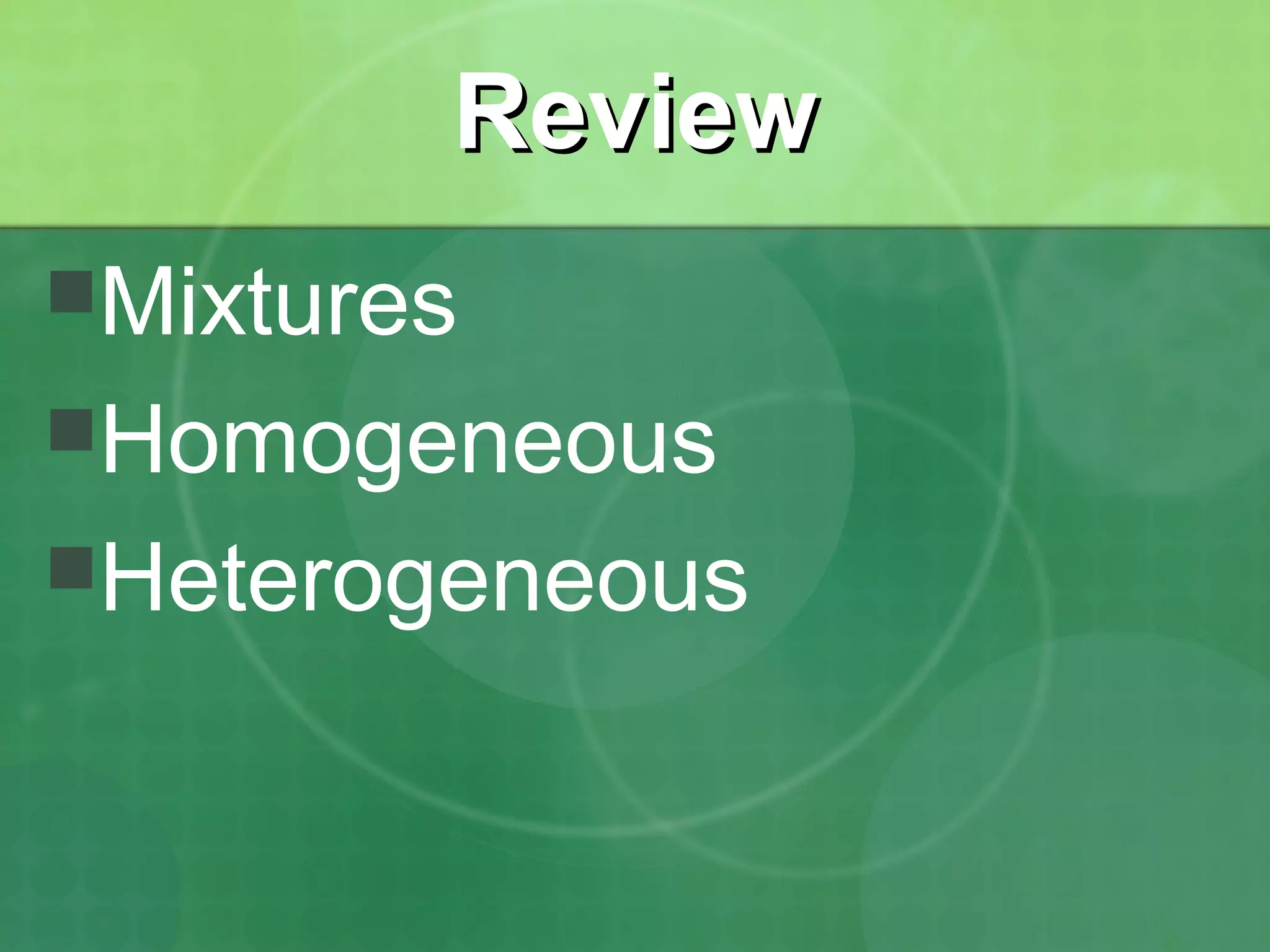 Separating mixtures | PPT