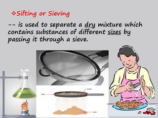 Separating mixtures (Grade 7) | PDF