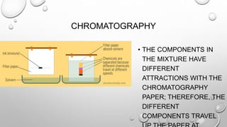 separating mixtures (filtration, sedimentation, etc) | PPTX