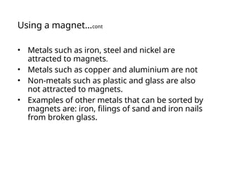 Separating Mixtures Year 7 Science ACARA | PPTX