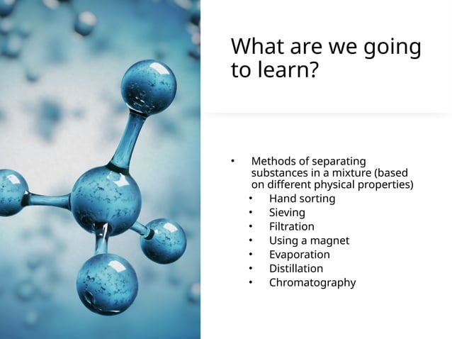 Separating Mixtures Year 7 Science ACARA | PPTX | Chemistry | Science
