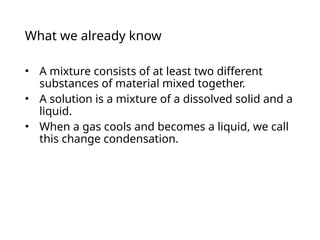 Separating Mixtures Year 7 Science ACARA | PPTX | Chemistry | Science
