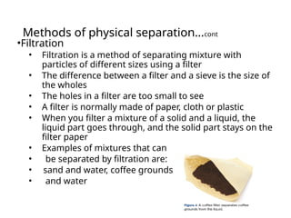 Separating Mixtures Year 7 Science ACARA | PPTX | Chemistry | Science