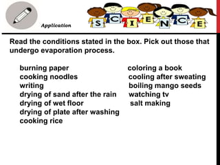 Evaporation Process Of Separating Mixtures