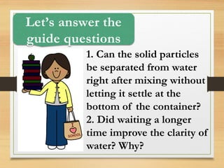 Separating Mixtures Decantation.ppt Grade 6 | PPTX