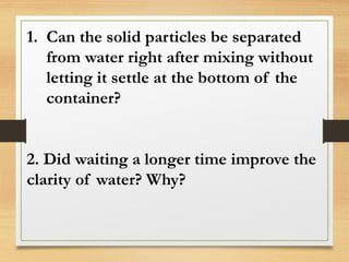 Separating Mixtures Decantation.ppt Grade 6 | PPTX