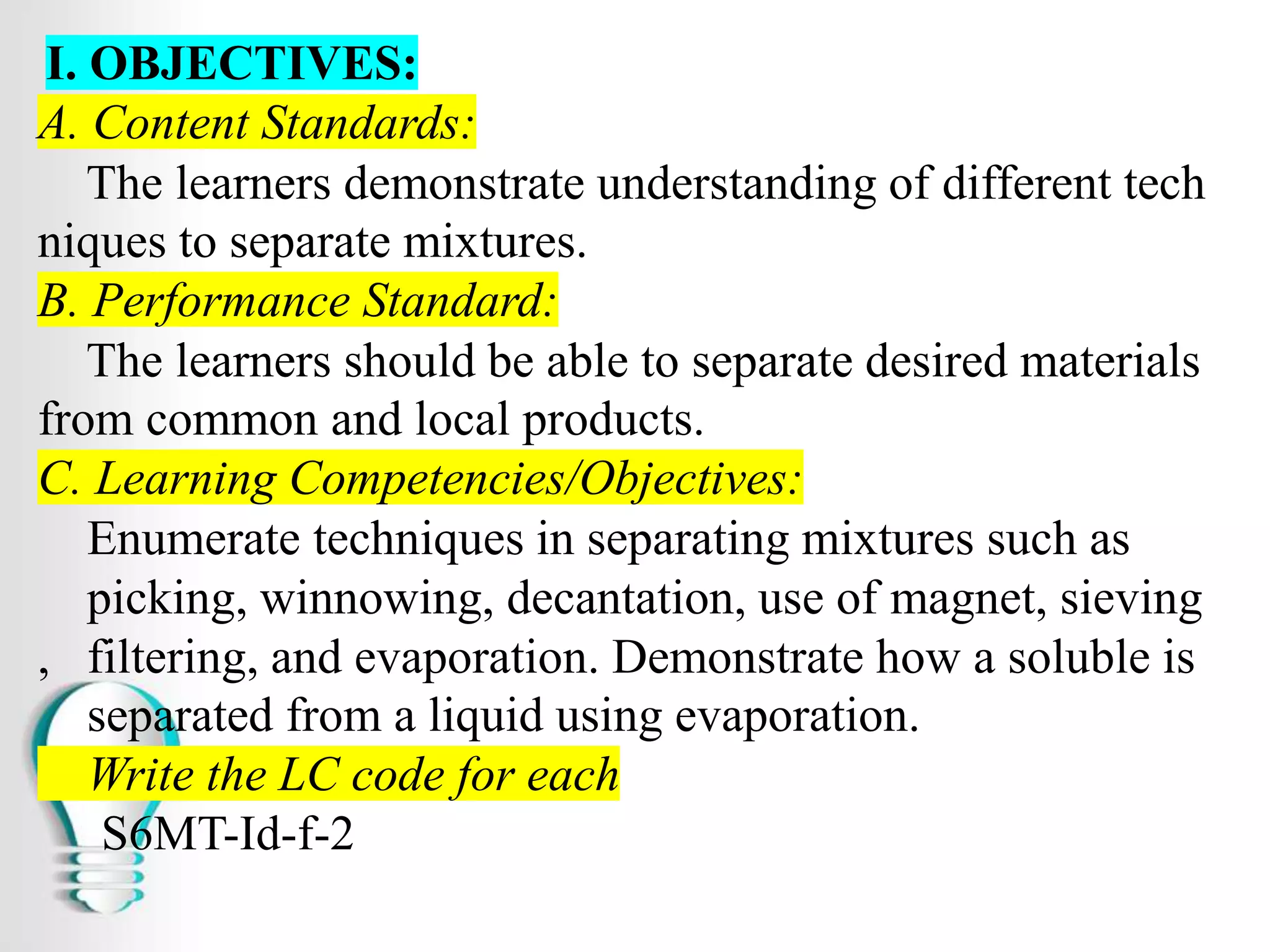 Separating Mixtures Filtration.pptx | Chemistry | Science