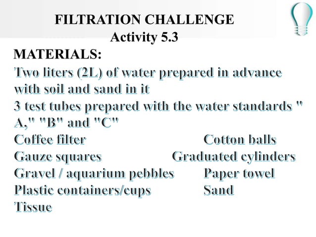 Separating Mixtures Filtration.pptx | Chemistry | Science