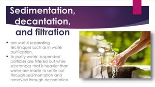 Separating Mixtures (Grade 6) power point | PPTX
