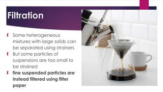 Separating Mixtures (Grade 6) power point | PPTX