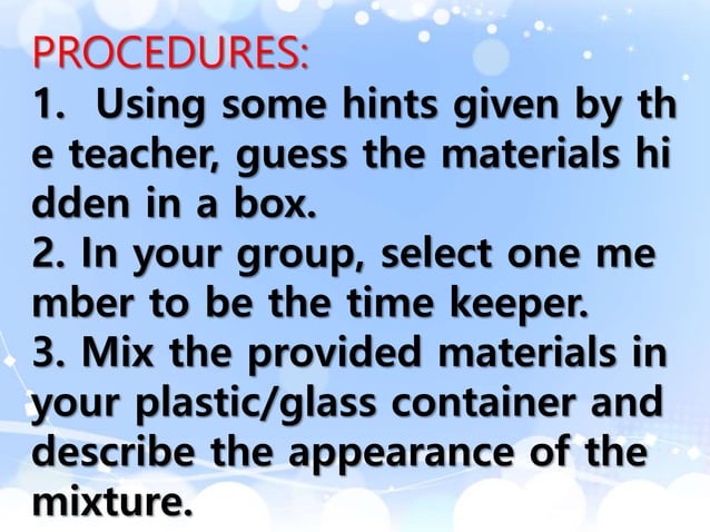 Separating Mixtures Handpicking | PPTX | Chemistry | Science