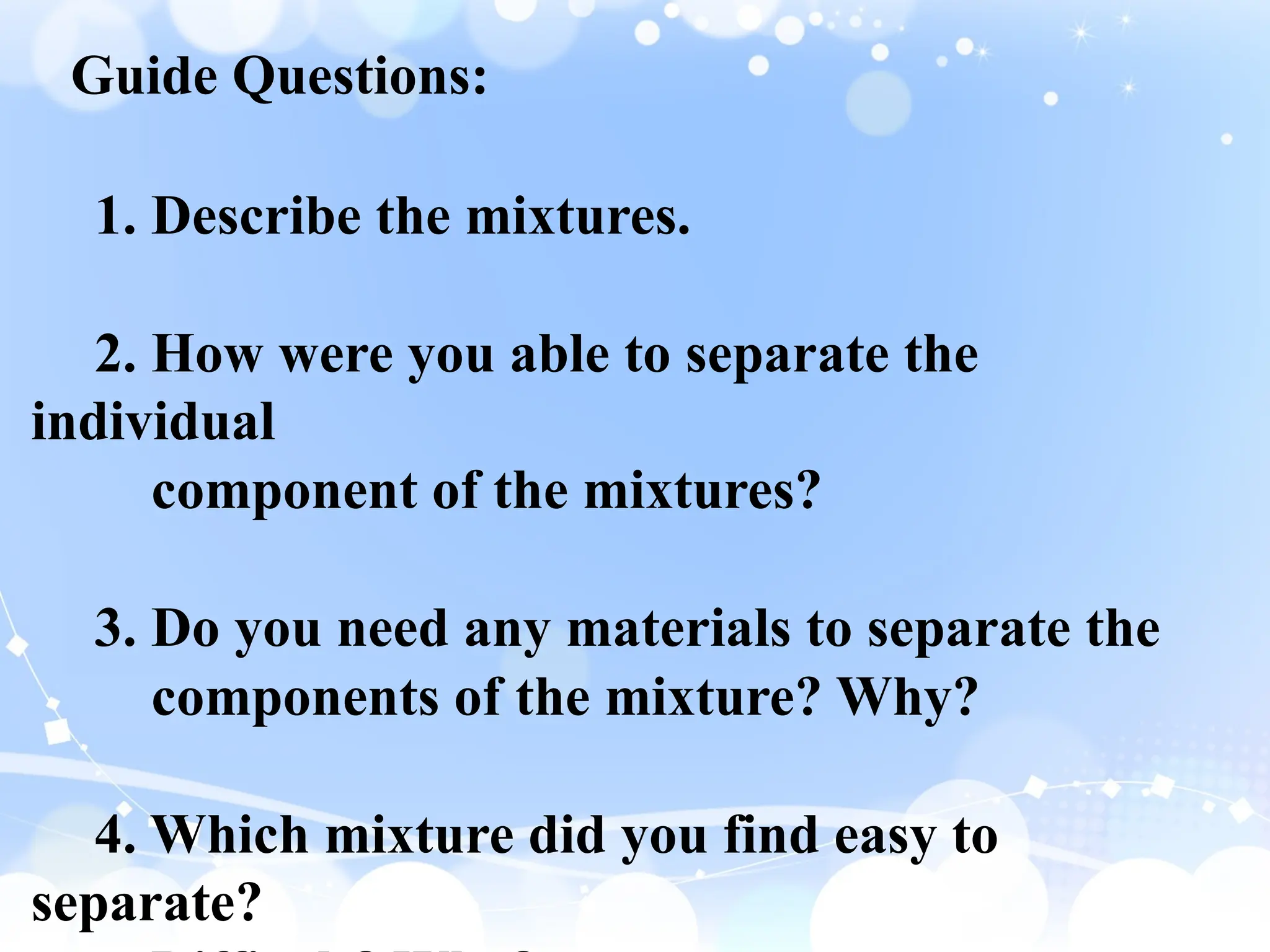 Separating Mixtures Handpicking.ppt Grade 6 | PPTX