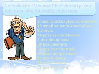 Separating Mixtures Handpicking.ppt Grade 6 | PPTX