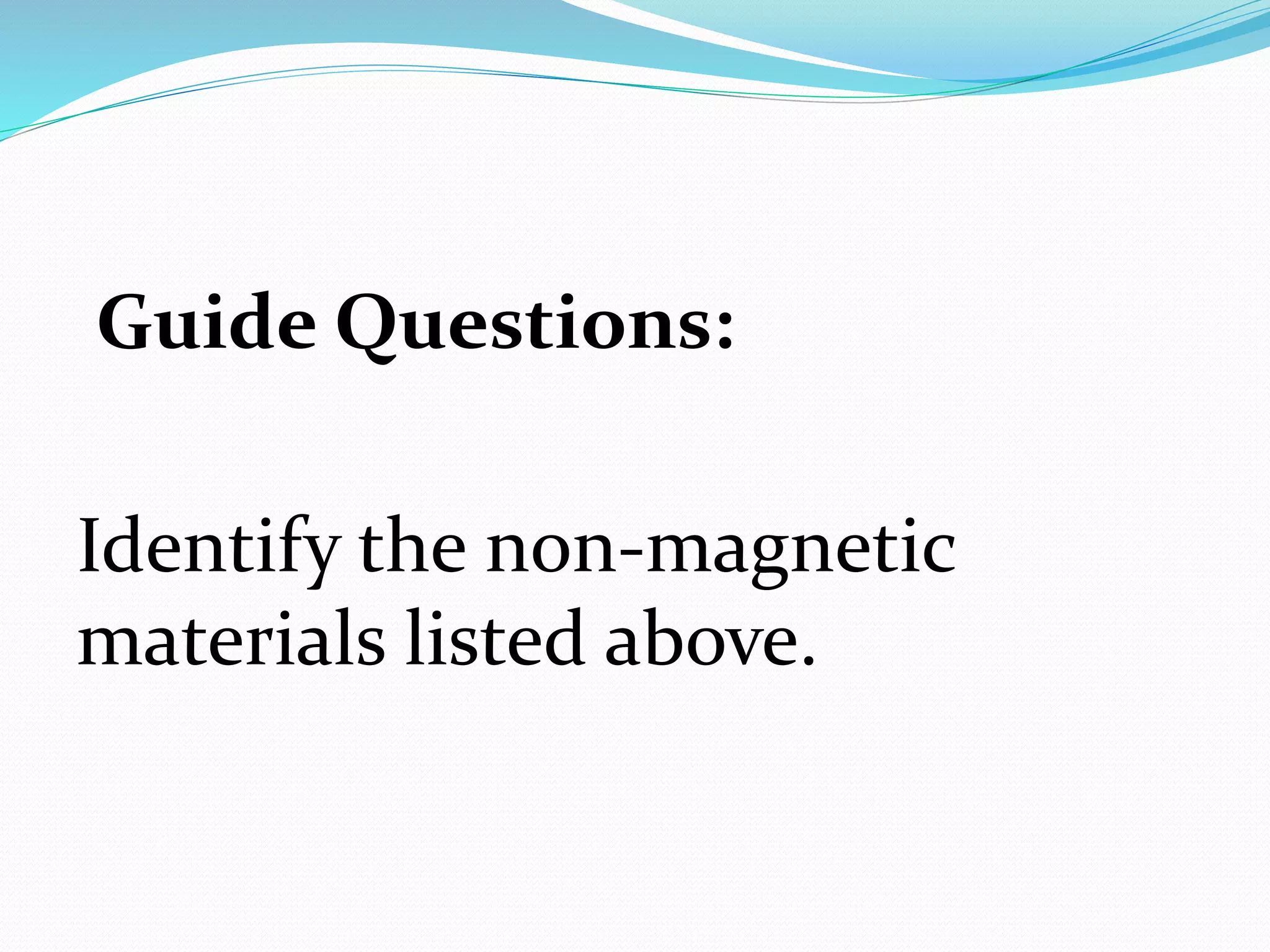 Separating mixtures using magnets | PPTX