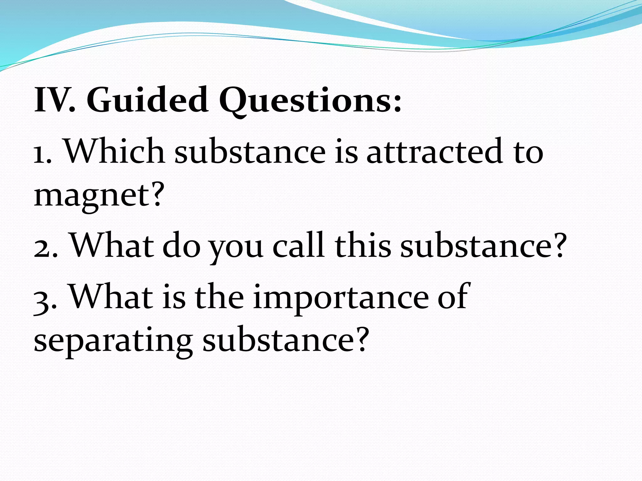 Separating mixtures using magnets | PPTX