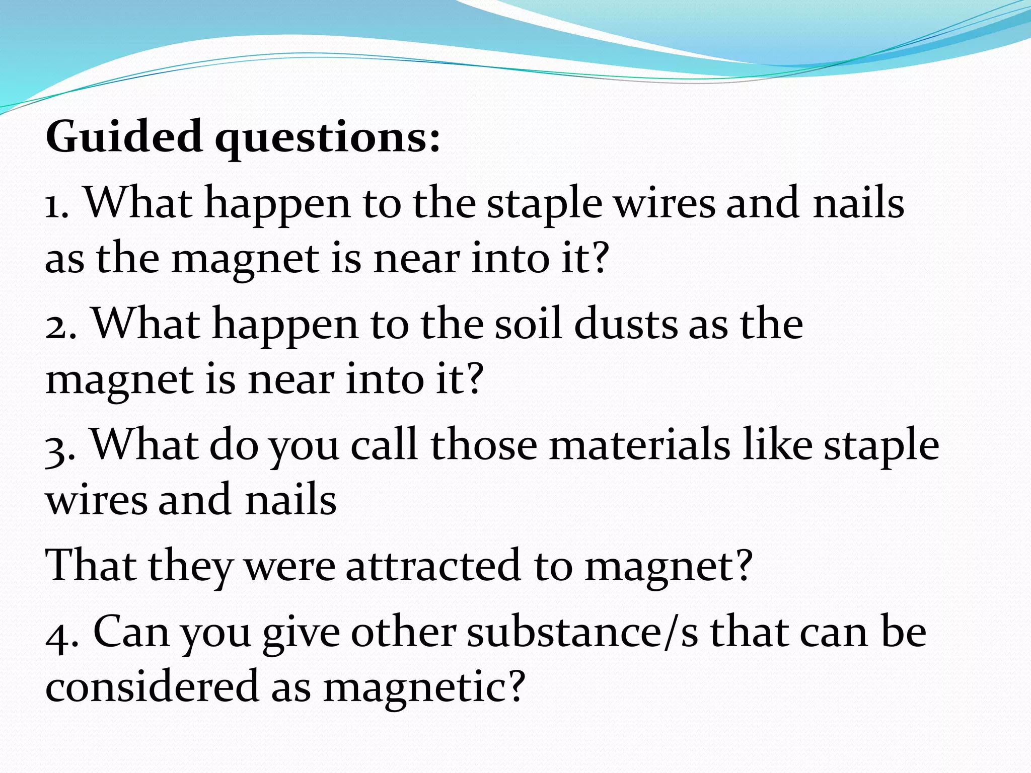Separating mixtures using magnets | PPTX