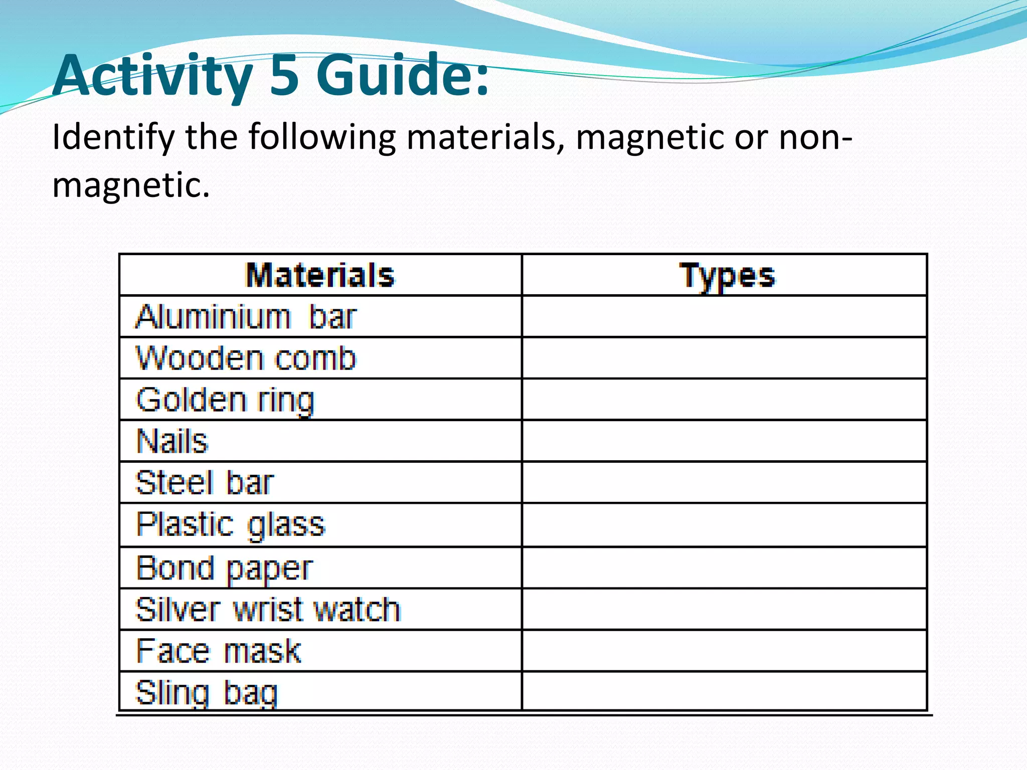 Separating mixtures using magnets | PPTX