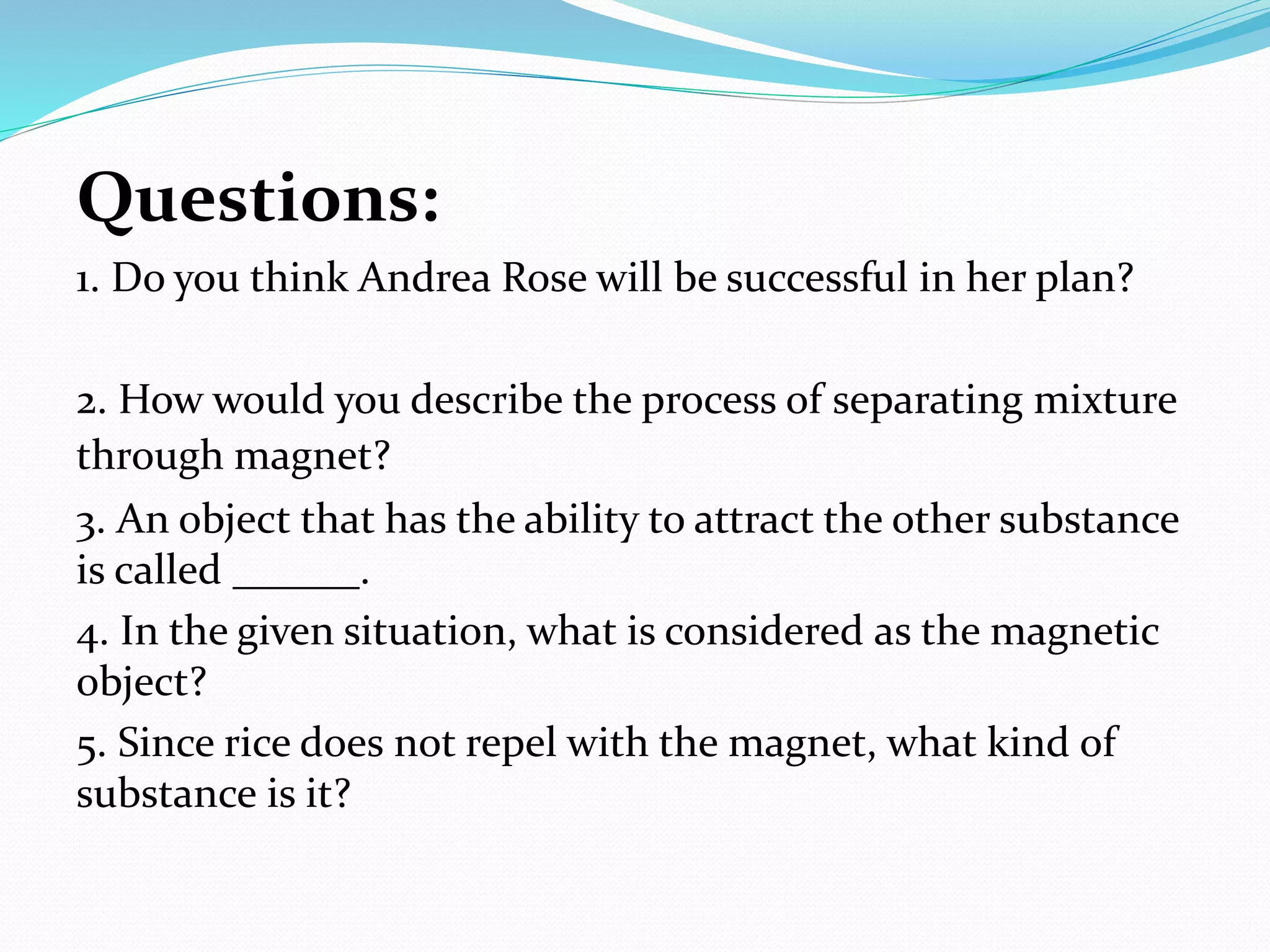 Separating mixtures using magnets | PPTX
