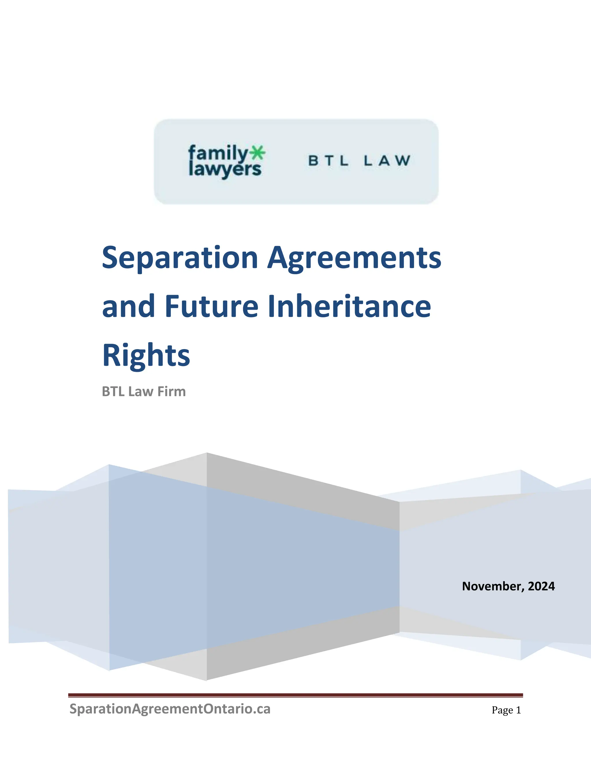 Separation Agreements and Future Inheritance Rights | PDF