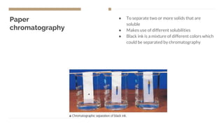Separation and purification, chromatography | PPTX