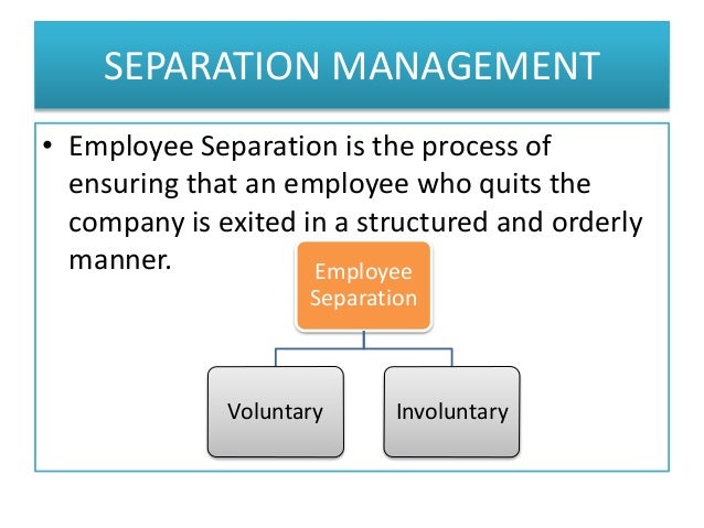 Separation management