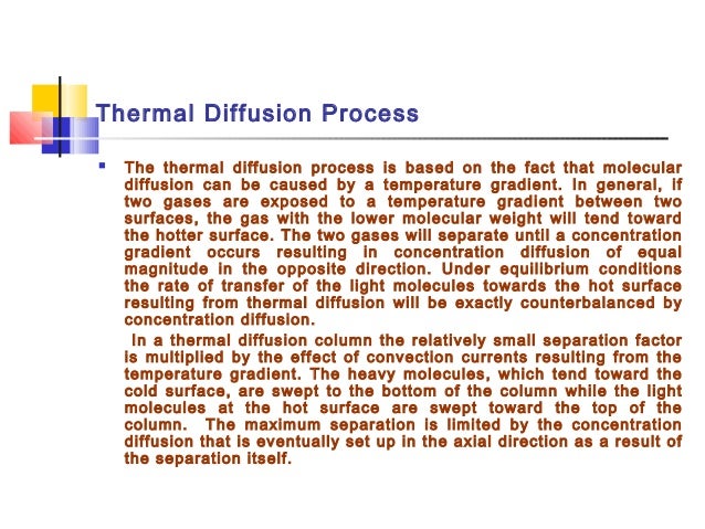 Separation of carbon 13 by thermal diffusion