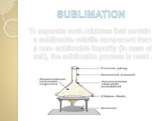 Separation of components of mixtures | PPTX