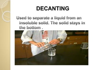 Separation of components of mixtures | PPTX