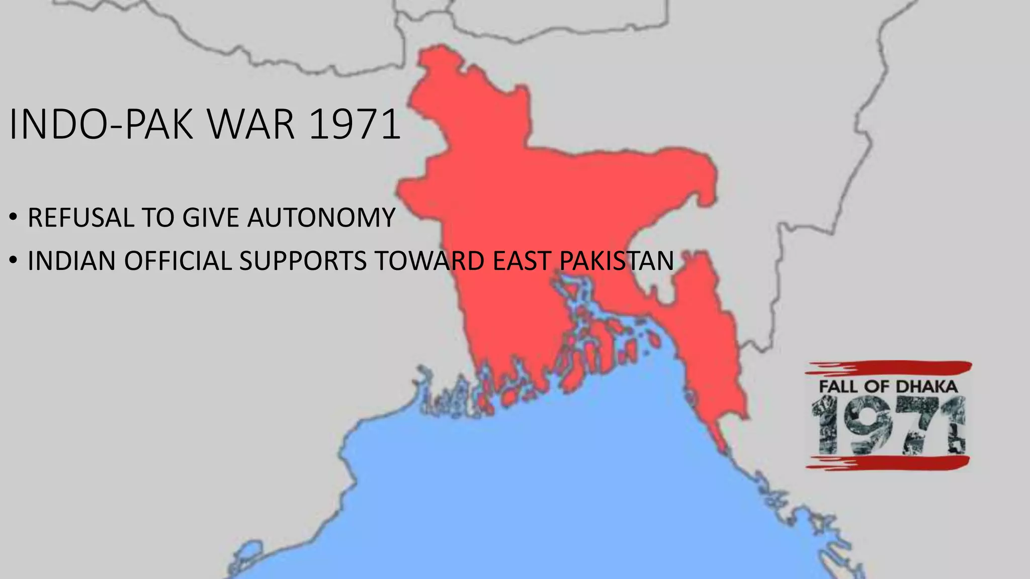Separation of east Pakistan | PPTX