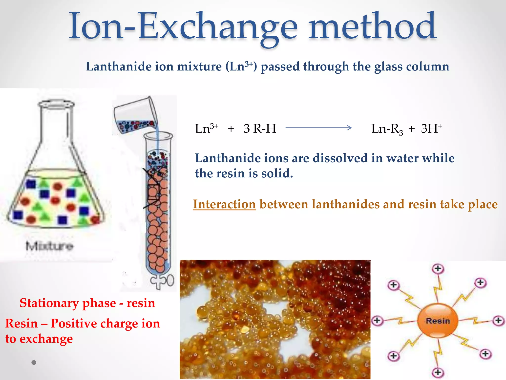 Separation of lanthanides | PPTX