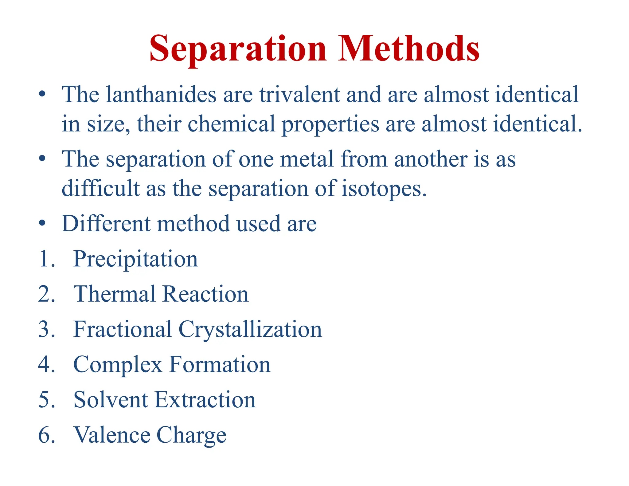 Separation of Lanthanides/ Lanthanides and Actinides | PDF