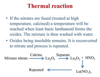 Separation of Lanthanides/ Lanthanides and Actinides | PDF