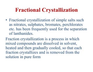 Separation of Lanthanides/ Lanthanides and Actinides | PDF