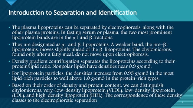 Separation and Identification of Lipids by Gel Electrophoresis | PPTX
