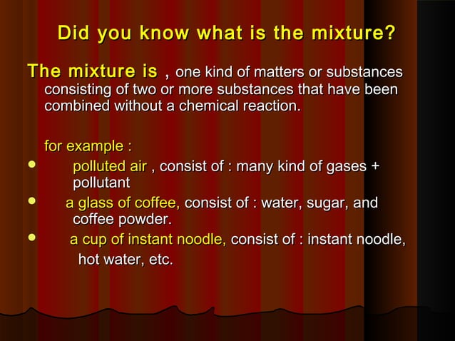Separation of mixture (ramlan) | PPT