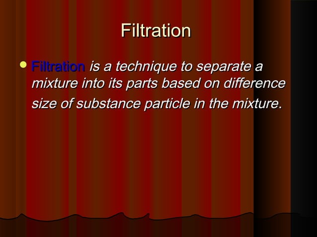 Separation of mixture (ramlan) | PPT