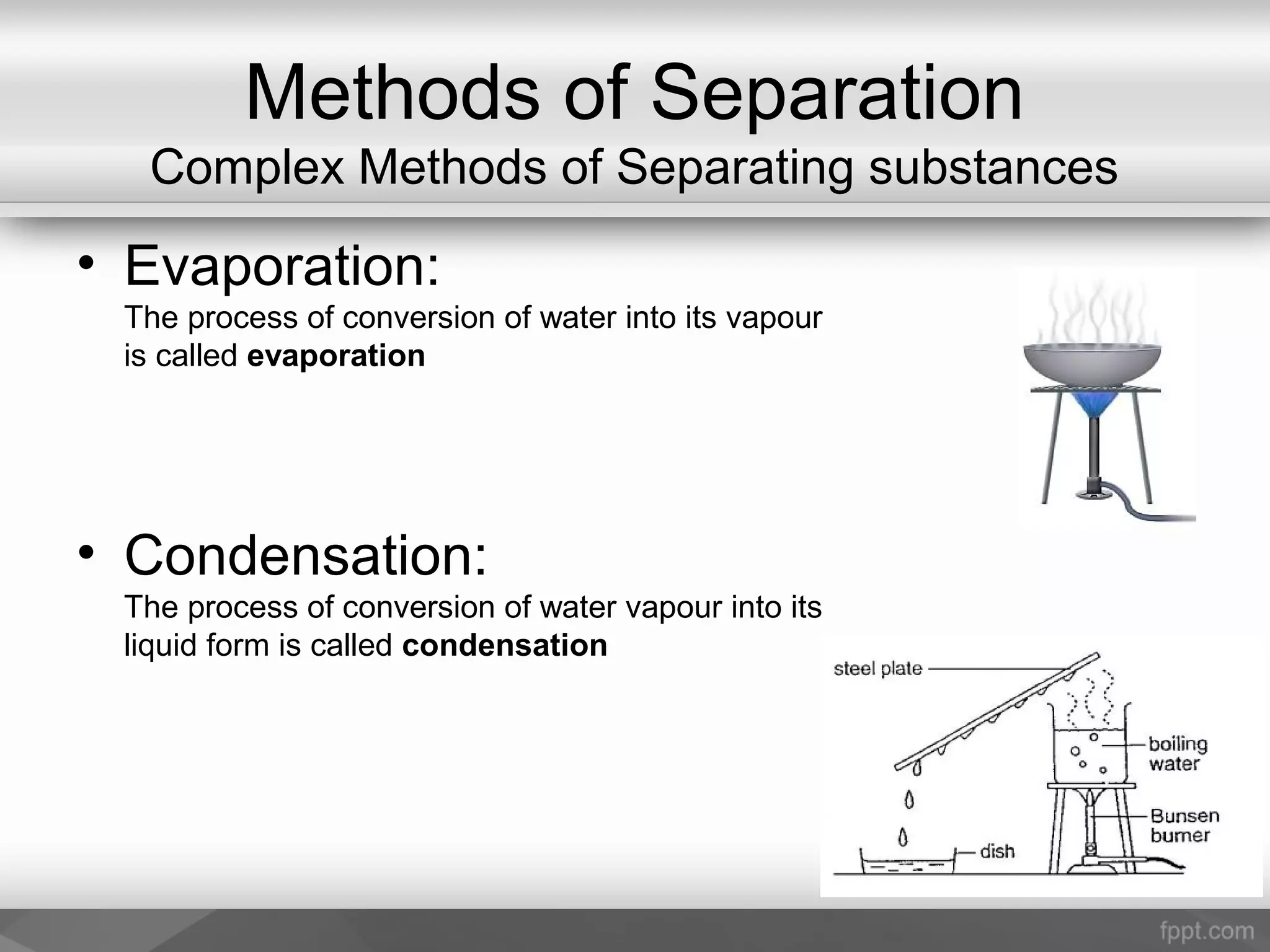 Separation of mixtures | PPT