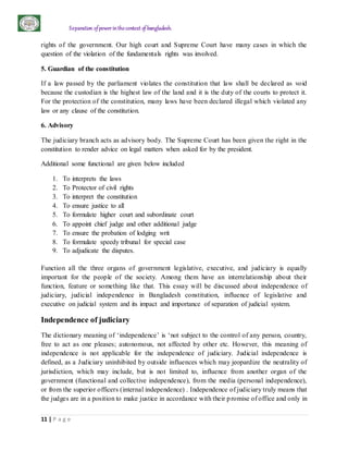 Separation of power | DOCX