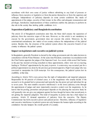 Separation of power | DOCX