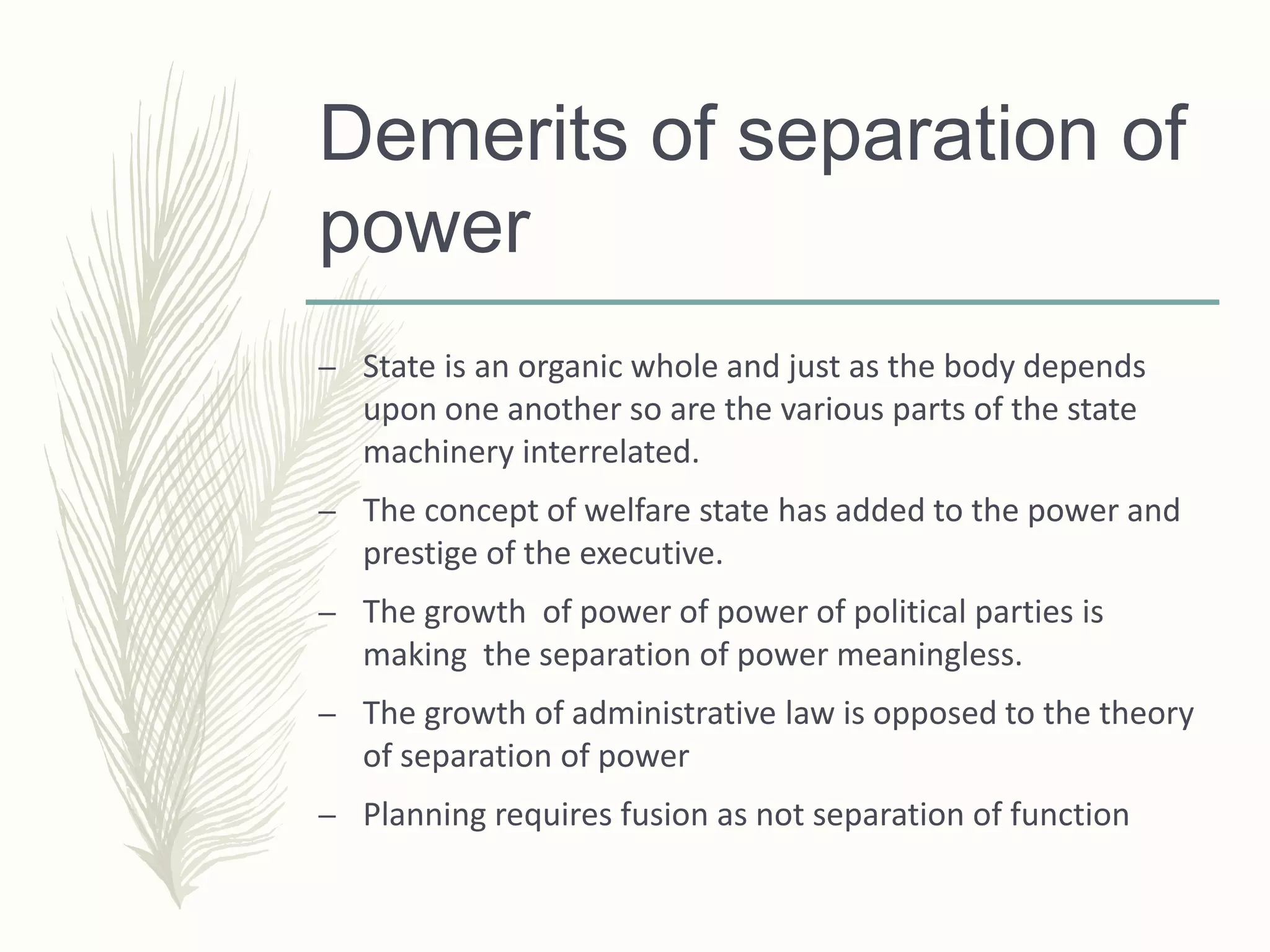 Separation of power and checks and balances | PPTX