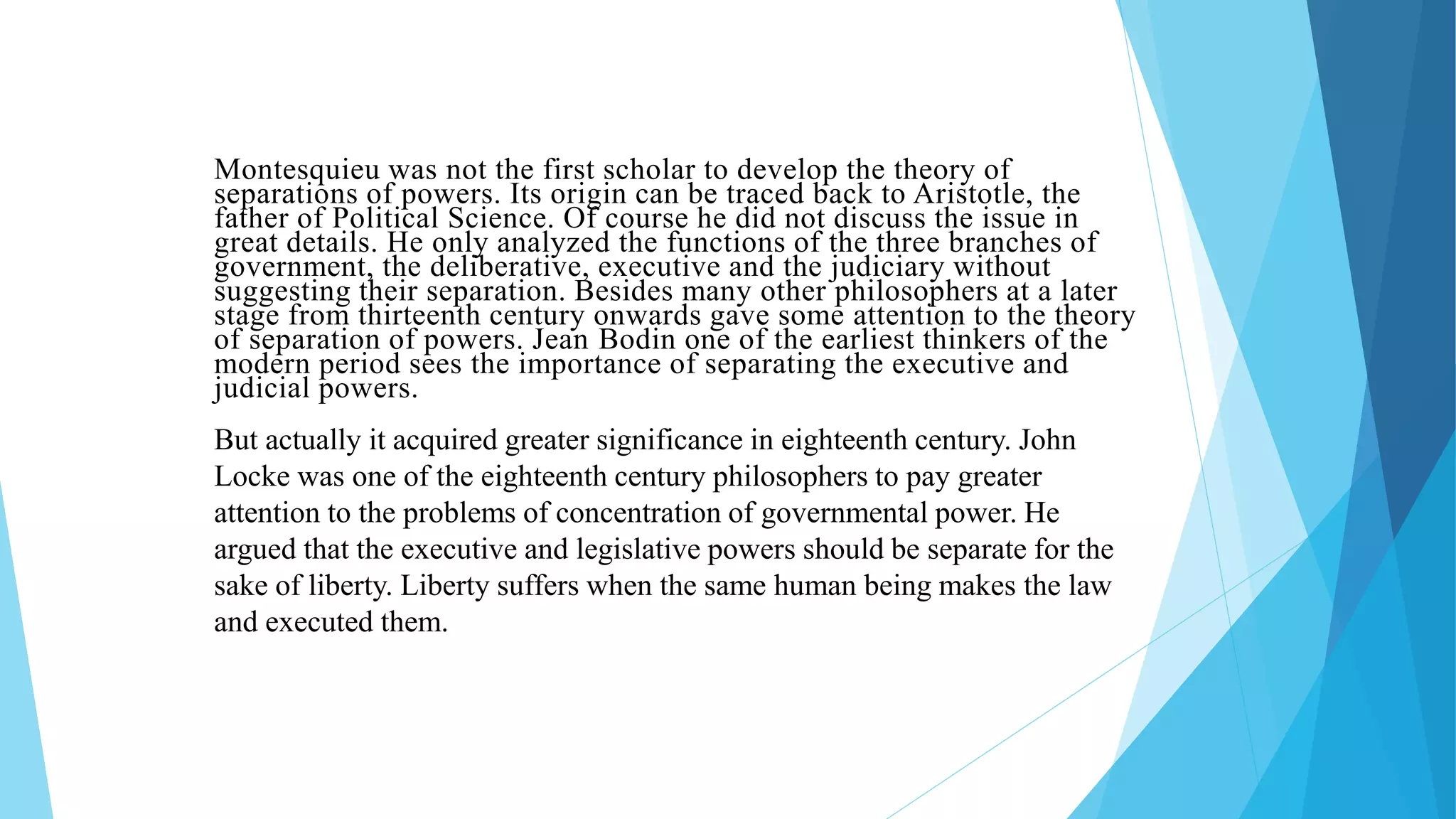 Separation of powers | PPTX